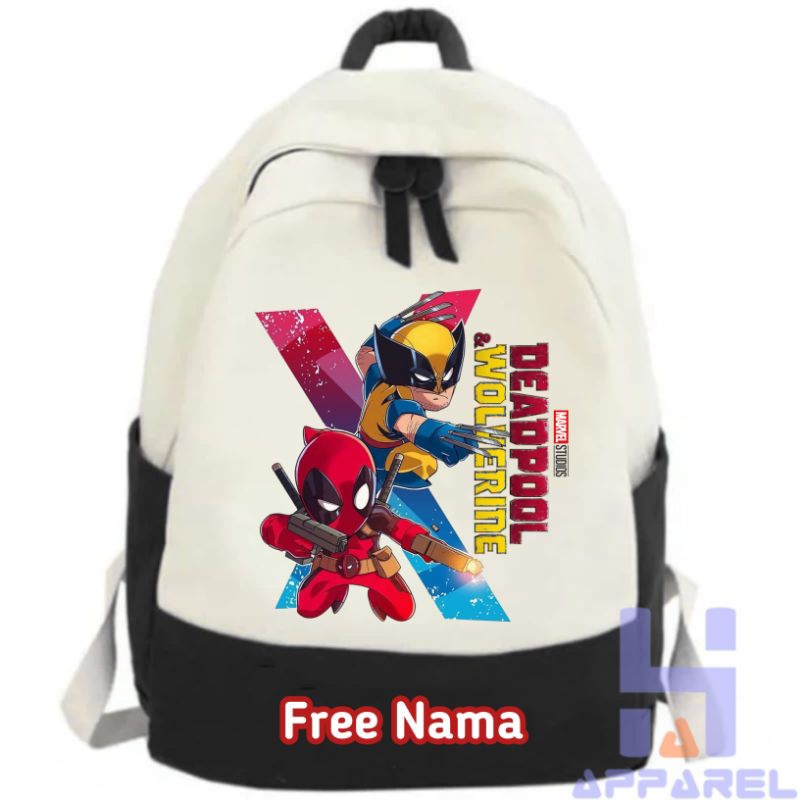 Marvel DEADPOOL & WOLVERINE Children's Backpack | Shopee Malaysia