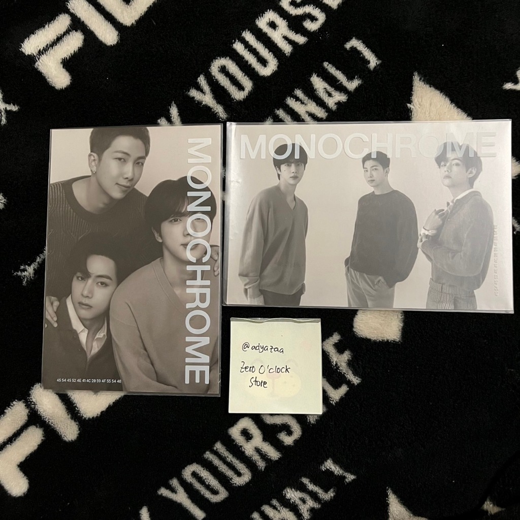 [OFFICIAL] Postcard BTS UNIT KIM LINE MONOCHROME | Shopee Malaysia