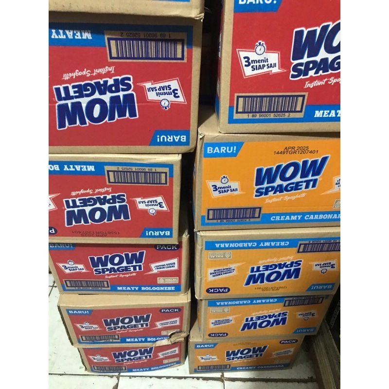 Wow Instant Spaghetti Bolognese and Carbonara 84g with Sausages, Chili ...