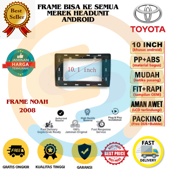 2008 Toyota Noah Nav1 10 inch Android Head Unit Frame | Shopee Malaysia