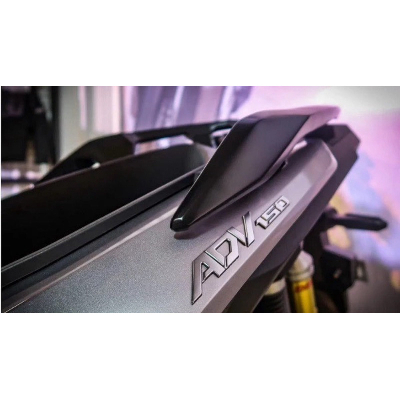 One set of logo emblems/one pair of honda adv 150 silver metallic ...