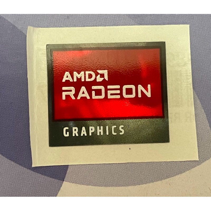 Original AMD Radeon red gen6/7 logo Sticker | Shopee Malaysia