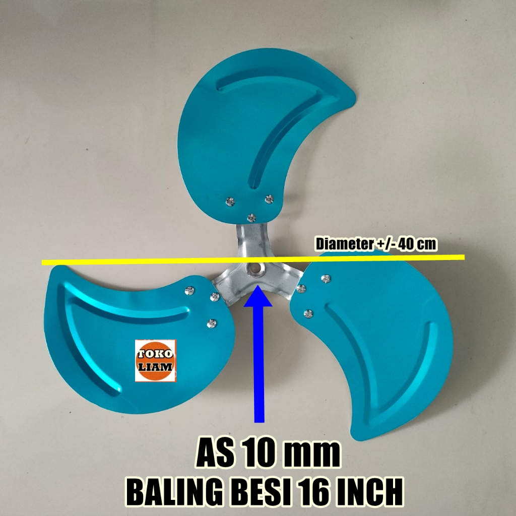 Iron FAN PROPELLER 16 18 INCH AS 10 MM GENERAL RRT TORNADO BOLT KEY ...