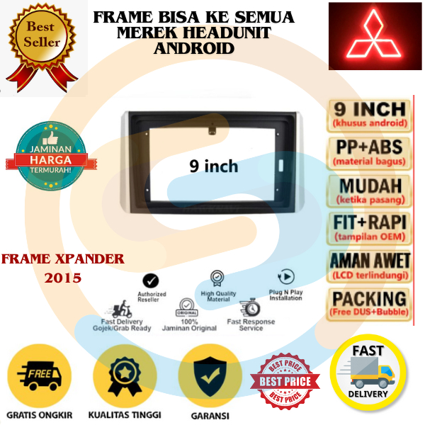 Mitsubishi Xpander new 2015 2018 Android Head Unit Frame | Shopee Malaysia