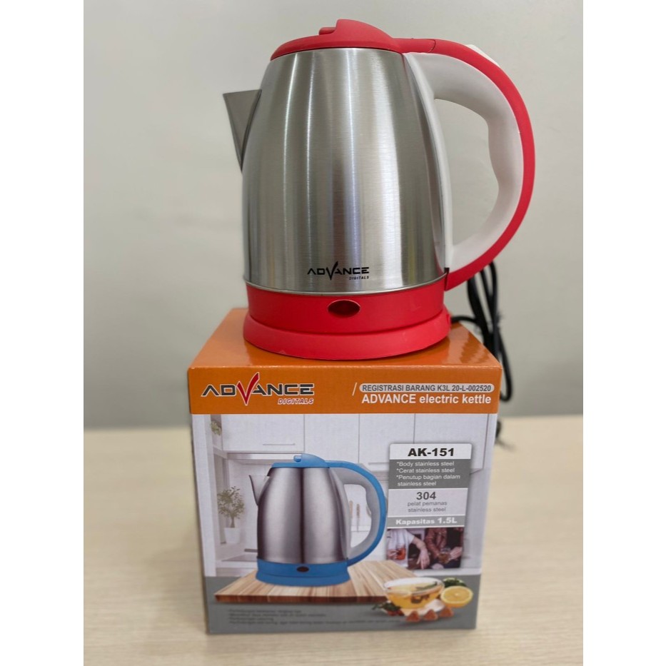 Ak-151 ADVANCE Electric Kettle / 1.5 Ltr Stainless Body Electric Kettle ...