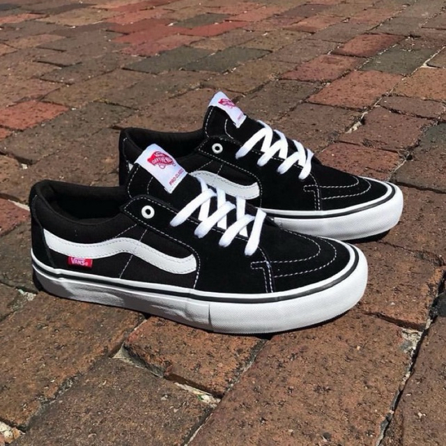 Original Vans Sk 8 Low Pro Black White | Shopee Malaysia