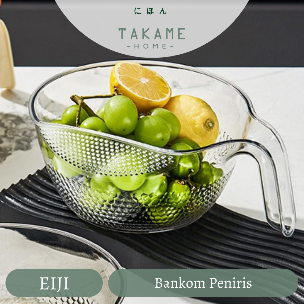 |Takame| Eiji Multipurpose Fruit Wash Drain Rice Drainer Smart Fruit ...