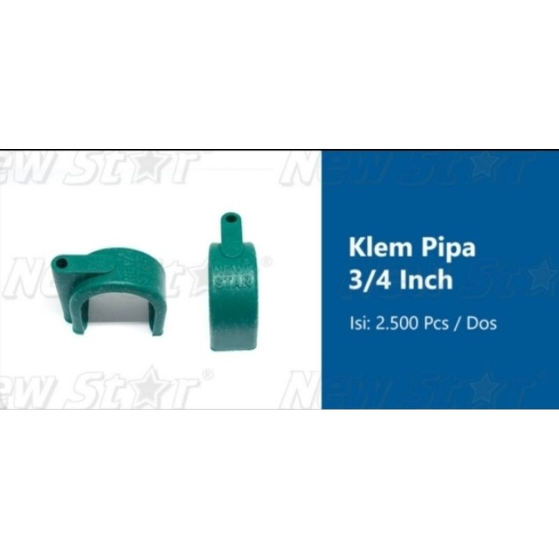 Pvc pipe clamps 1/2 inch 3/4 inch NEW STAR - 1/2 inch | Shopee Malaysia