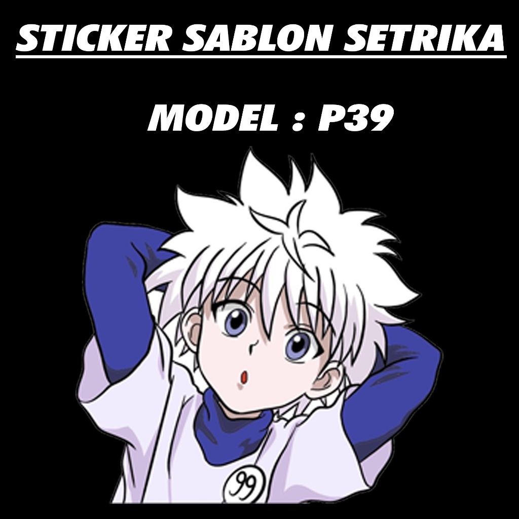 Sablon Iron Sticker Sablon Theme ANIME Jujutsu Kaisen HxH Code 18-40 ...