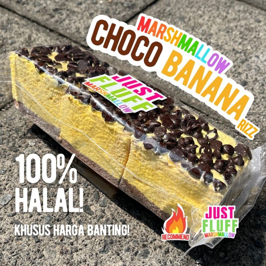 Justfluff Choco Banana Marshmallow [HALAL] [3 BOXES] Gourmet ...