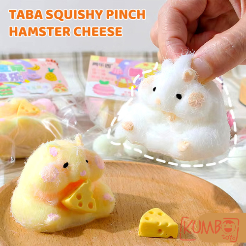 Squishy Pinch Mouse Cheese And Hamster Squishy Cheese Kids Toys ...