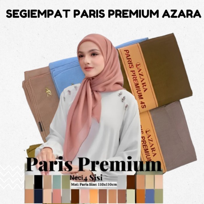 Old school Parisian rectangular hijab premium 4s azara metal logo ...