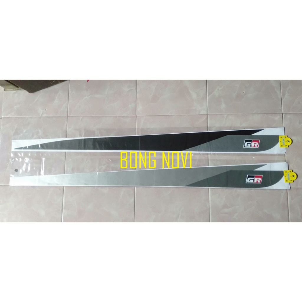 HITAM Yaris Side body Sticker 2018-2022 Gr Sport Universal - Black ...