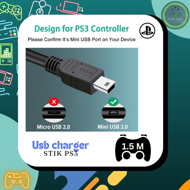Original PS3 / PSP Stick Charger Mini USB charge Cable | Shopee Malaysia