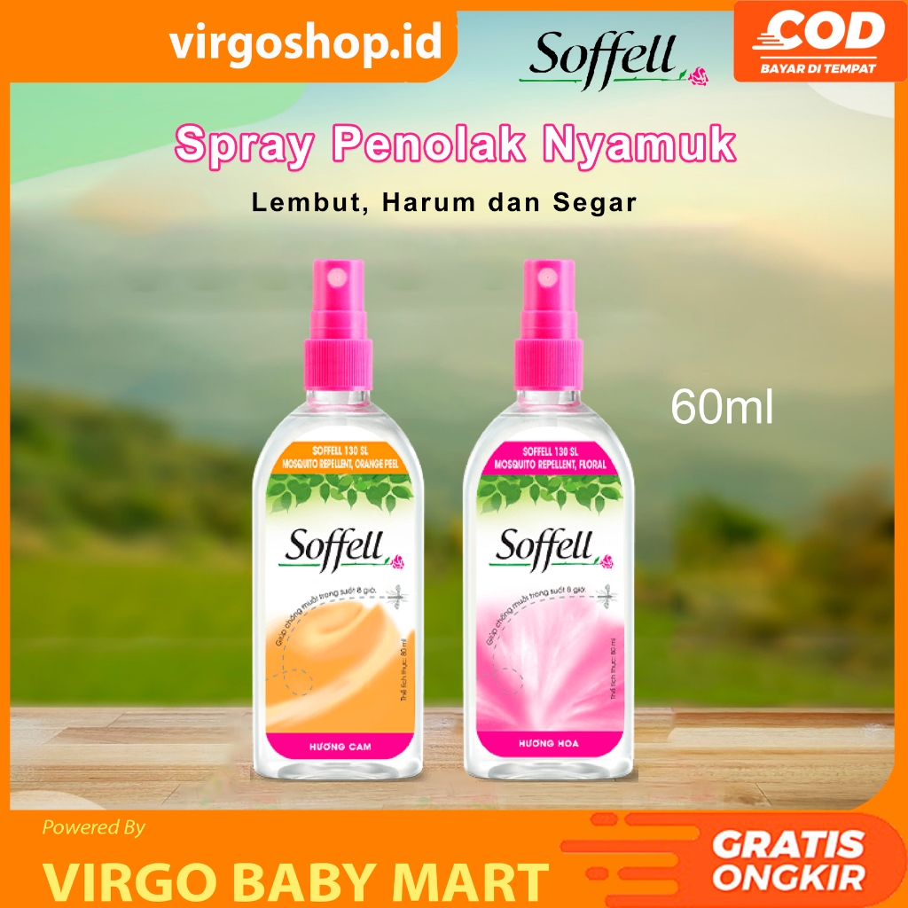 Soffell Mosquito Repellent Spray Bottle 80ml Protects from Mosquito ...