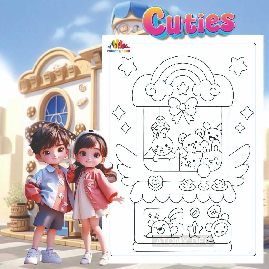 COLORING PAPER / COLORING / DRAWING PAPER / CUTIES B / COLORING PAPER ...
