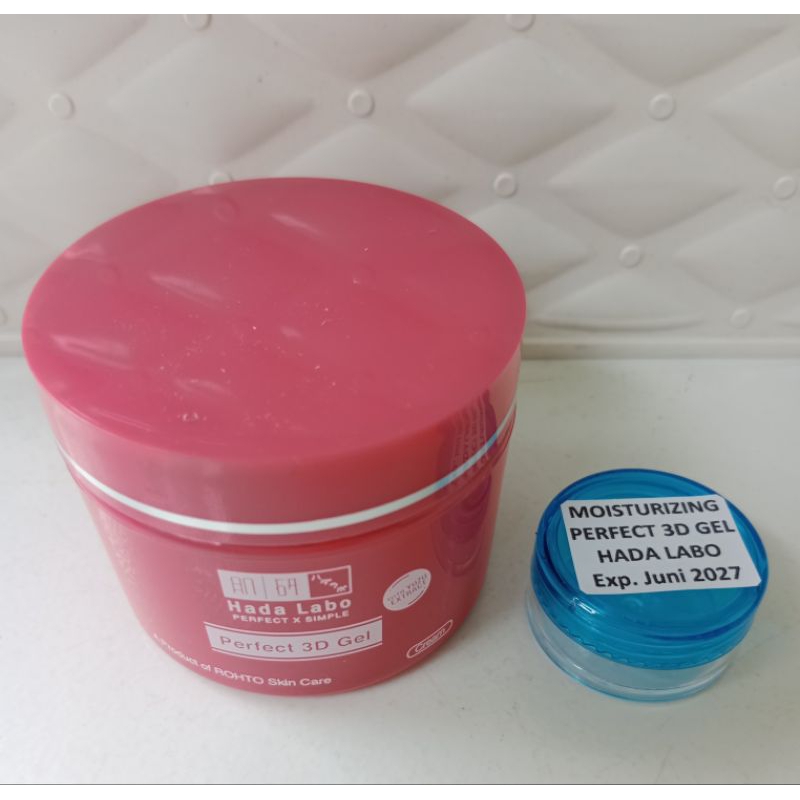 Hada labo perfect 3D gel moisturizer (share in jar) | Shopee Malaysia
