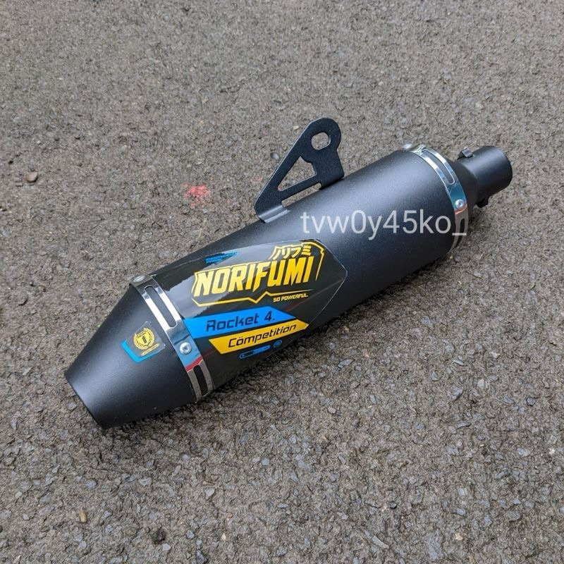 Norifumi Black doff Muffler Exhaust Racing Canister 38mm for CRF 150 ...