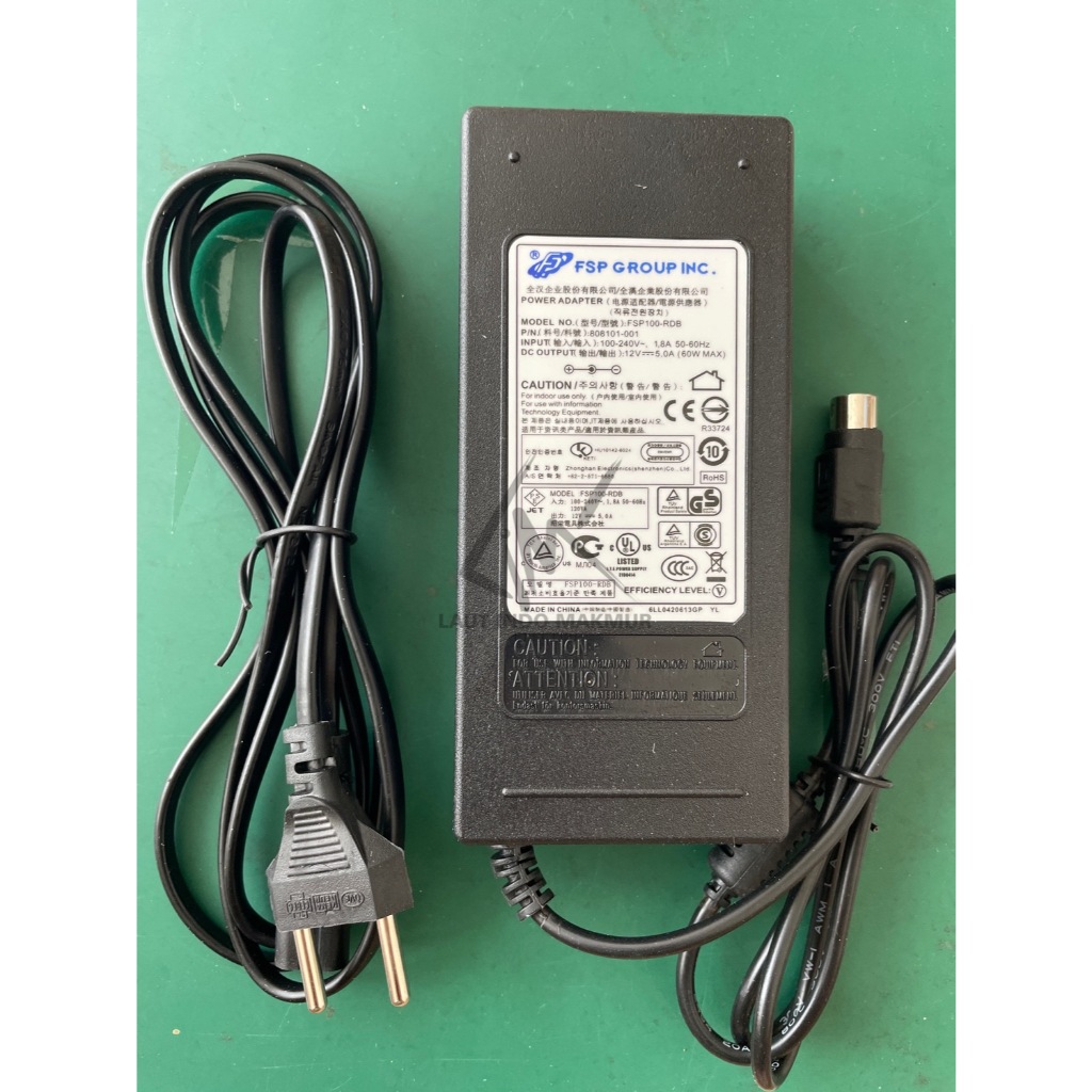 Hikvision DVR ADAPTER 12V 5A 4 PIN ADAPTER 12 V ADAPTER 12 VOLT 5 ...