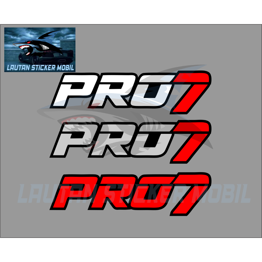 Cutting Sticker Pro7 Sticker Sticker PRO 7 Glass And Car Body | Shopee ...