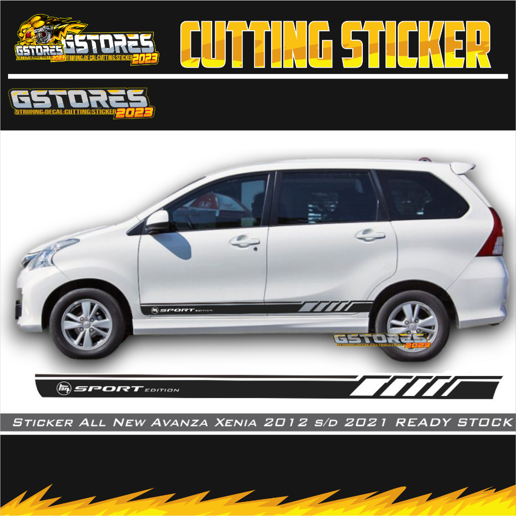 Side BODY LIST STICKER ALL NEW AVANZA XENIA LATEST MOTIF CUTTING ...