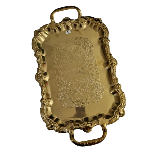 Stainless STEEL ARABIC TRAY BY HAJI UMROH UNIQUE ARABIC TRAY | Shopee ...