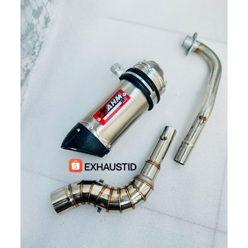 Ahm Pipe canister conical open specs exhaust Pipe for Wave 125 Xrm 110/ ...