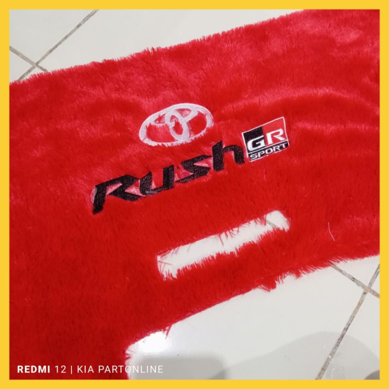 Toyota all new rush Fur Embroidery dashboard Carpet Cover | Shopee Malaysia