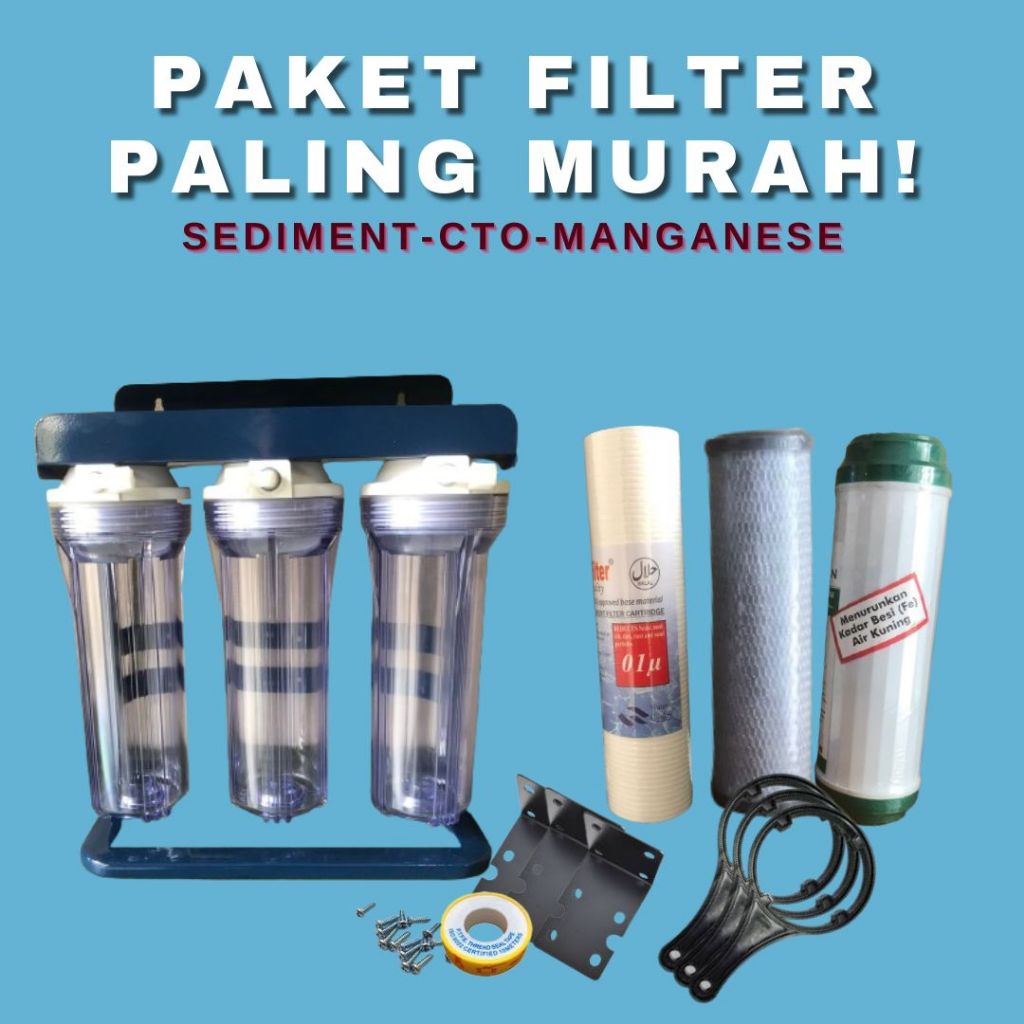 Easy Water Filter Package Ready to Install (IRON VERSES RESULTS) | Shopee Malaysia