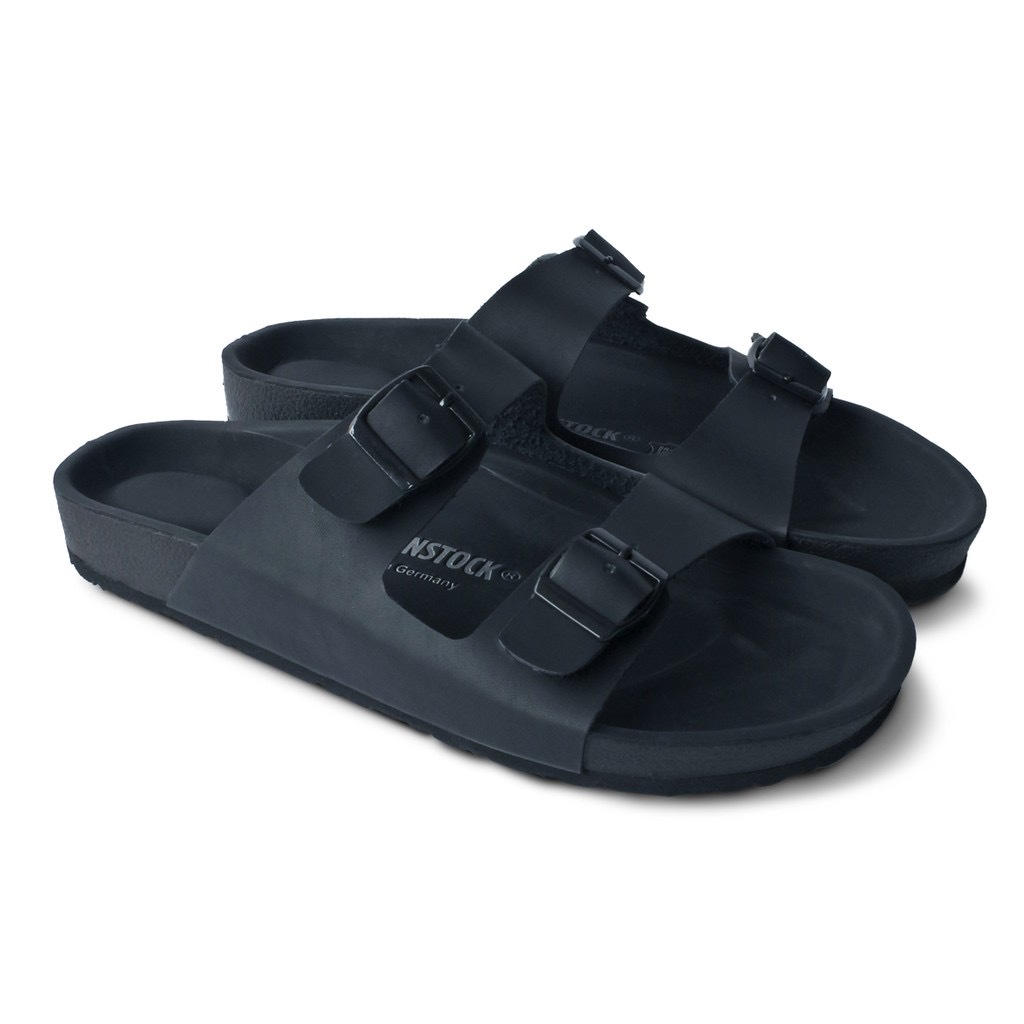 HITAM Birkens Arizona Sandals Full Black Eva | Shopee Malaysia