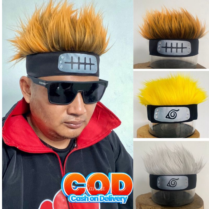 Wik Hat NARUTO men's Premium Guaranteed wig wik cosplayer wig | Shopee ...