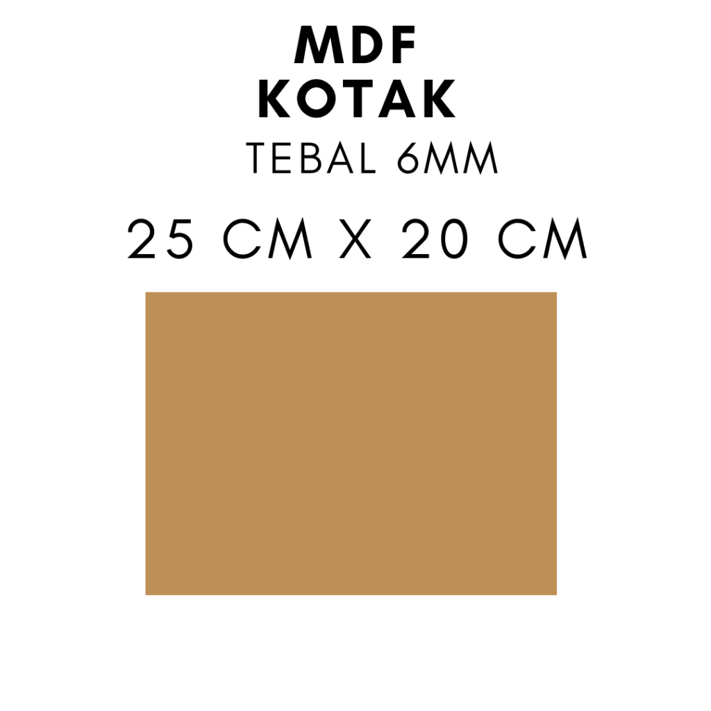 Mdf BOX 20 CM X 25 CM 6MM THICK | Shopee Malaysia