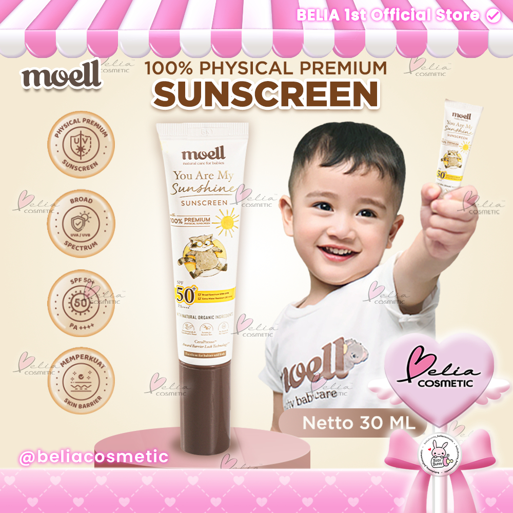 Belia MOELL MOELL Physical Sunscreen Children & Baby SPF 50+ PA ...
