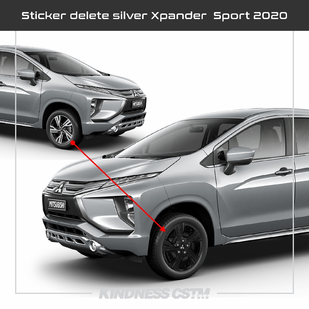 Mitsubishi xpander sport 2020 car rim silver delete sticker (price for ...