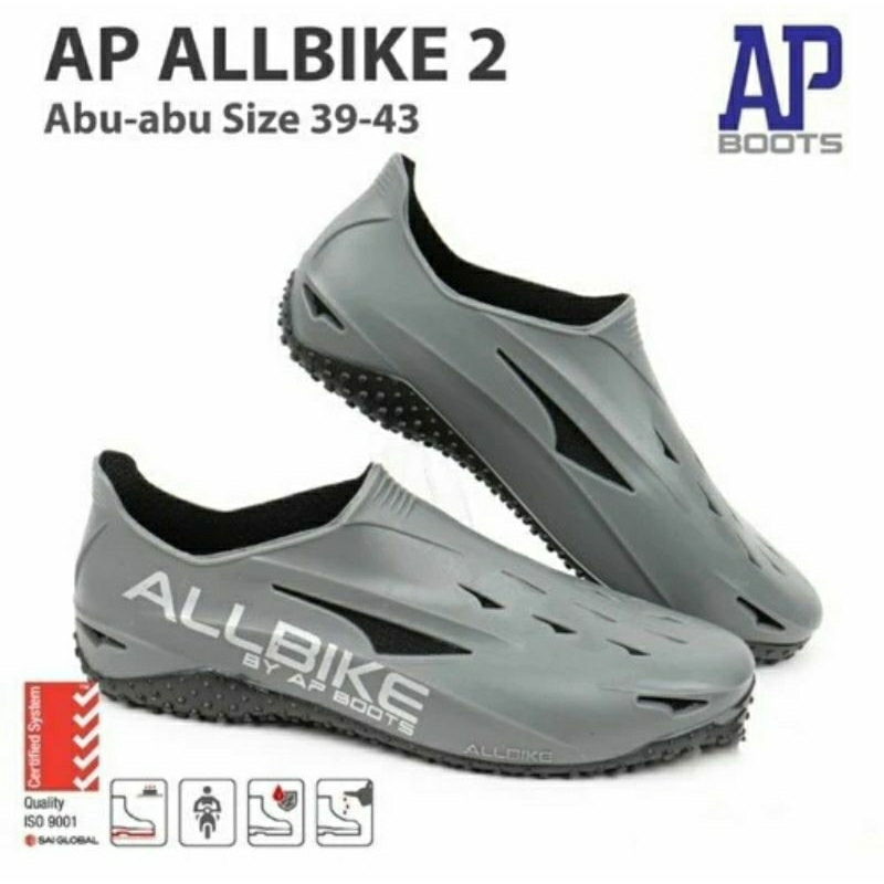 Ap Boots All Bike 2-Full Rubber Riding Shoes Without Glue and Seams ...