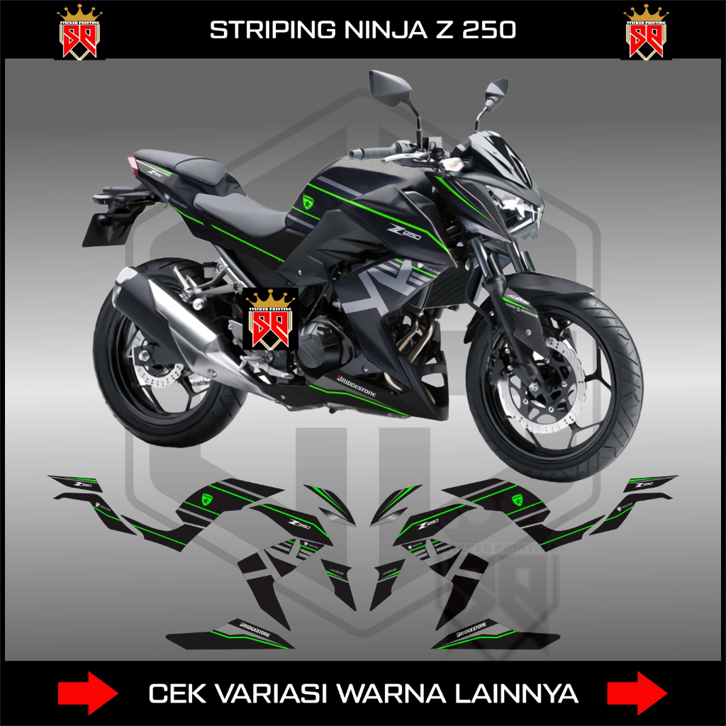 Ninja Z250 STRIPING / KAWASAKI NINJA Z250 SL STICKER DECAL | Shopee ...