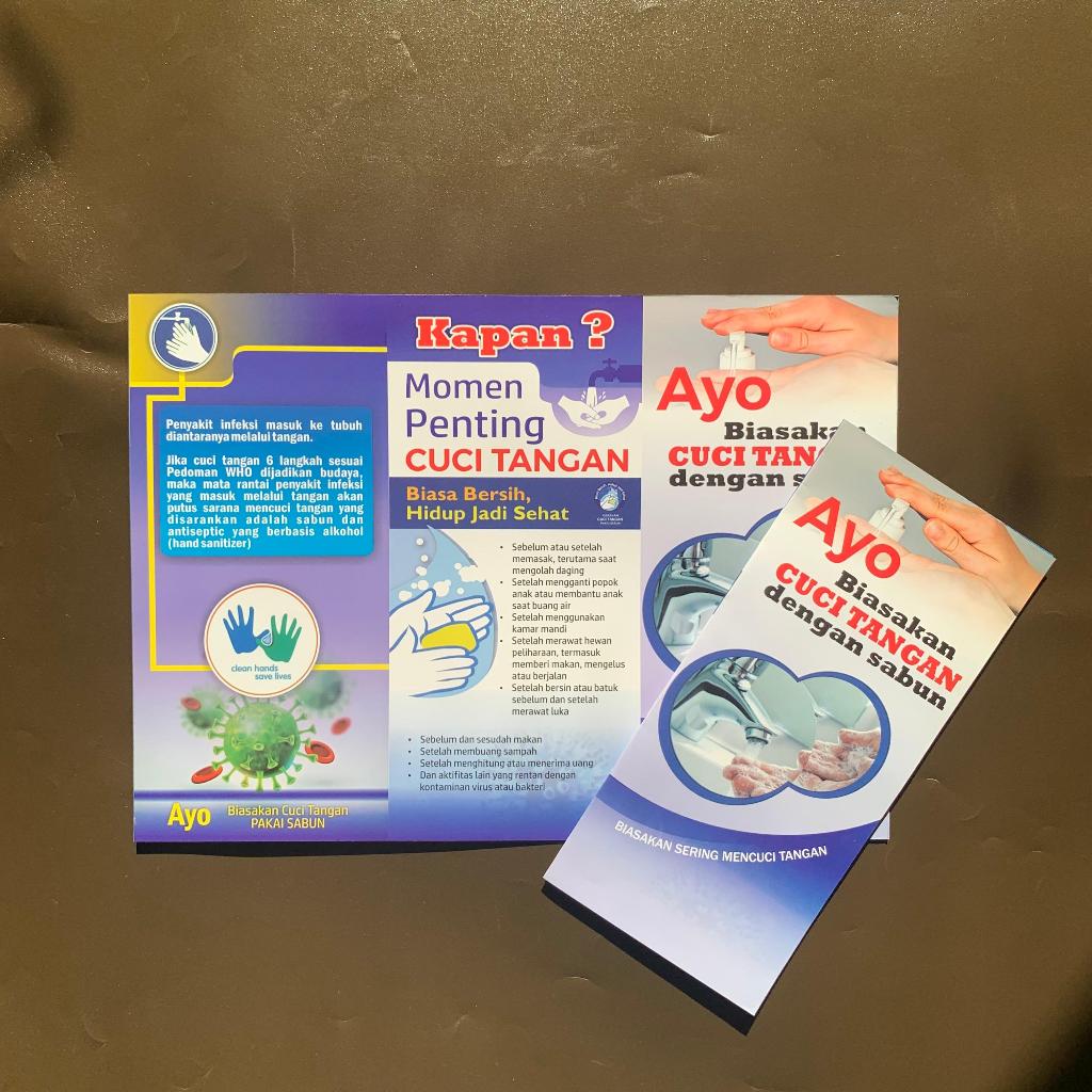 Health Brochure | Leaflet Get Used to Wash Your Hands with Soap ...