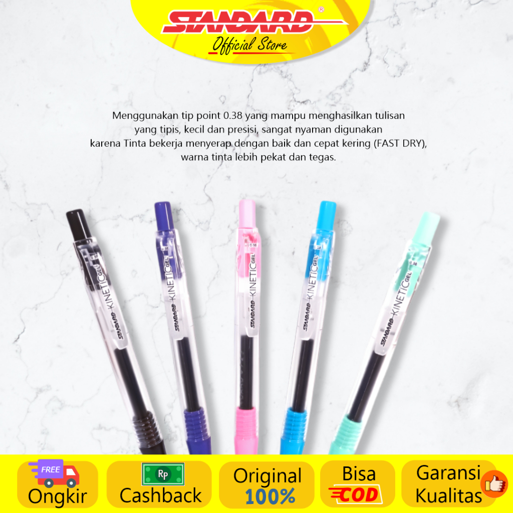 Standard - Kinetic Gel Pen 0.38 Contents 6 Pcs (Stationery / Pen ...