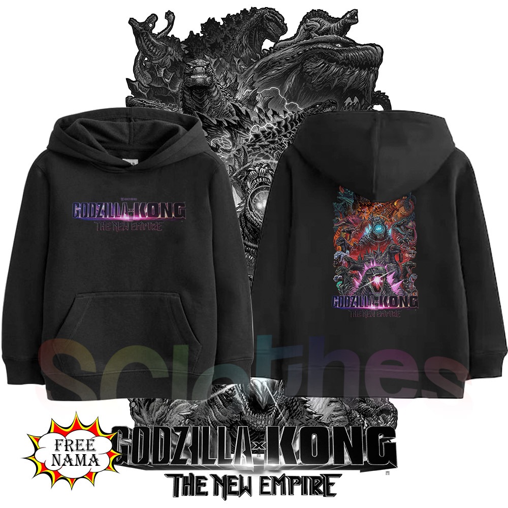 Hoodie Jacket Kids ALL GODZILLA X KONG THE NEW EMPIRE | Shopee Malaysia