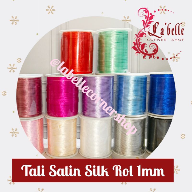 Silk Satin Rope Roll 1mm (45m) | Shopee Malaysia