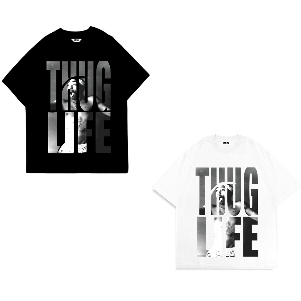 Vahello THUG LIFE Cotton Combed 20s (Premium Quality & DTF Material ...