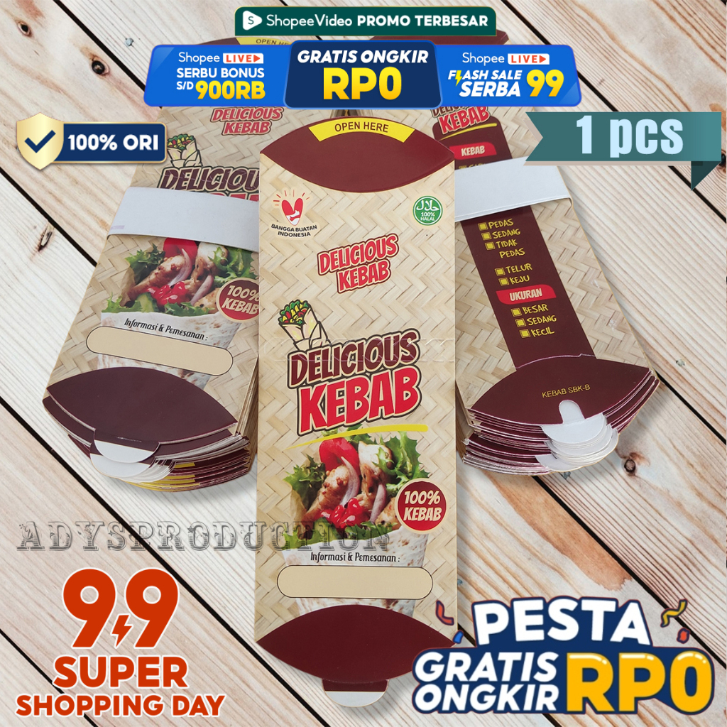 Kebab Cardboard | Best Kebab Wrap | Kebab Packaging | Shopee Malaysia
