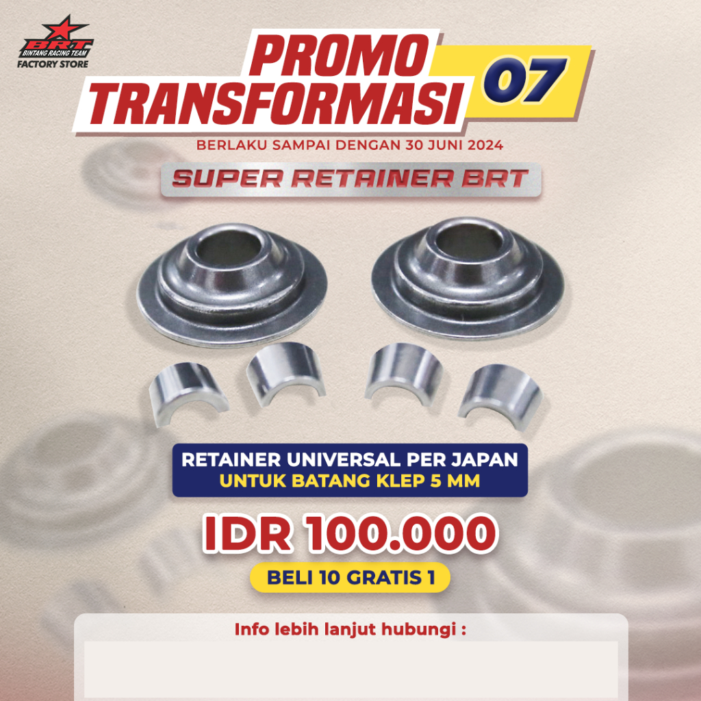 Universal RETAINER PER JAPAN RETAINER SET For 5mm Valve Stem - BRT ...