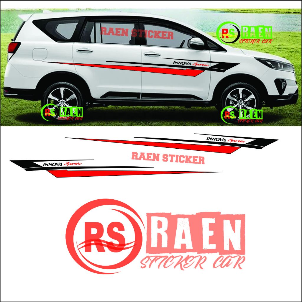 Kijang INNOVA SPORTIVO CAR CUTTING STICKER COOLEST MINIMALIST SIDE BODY ...