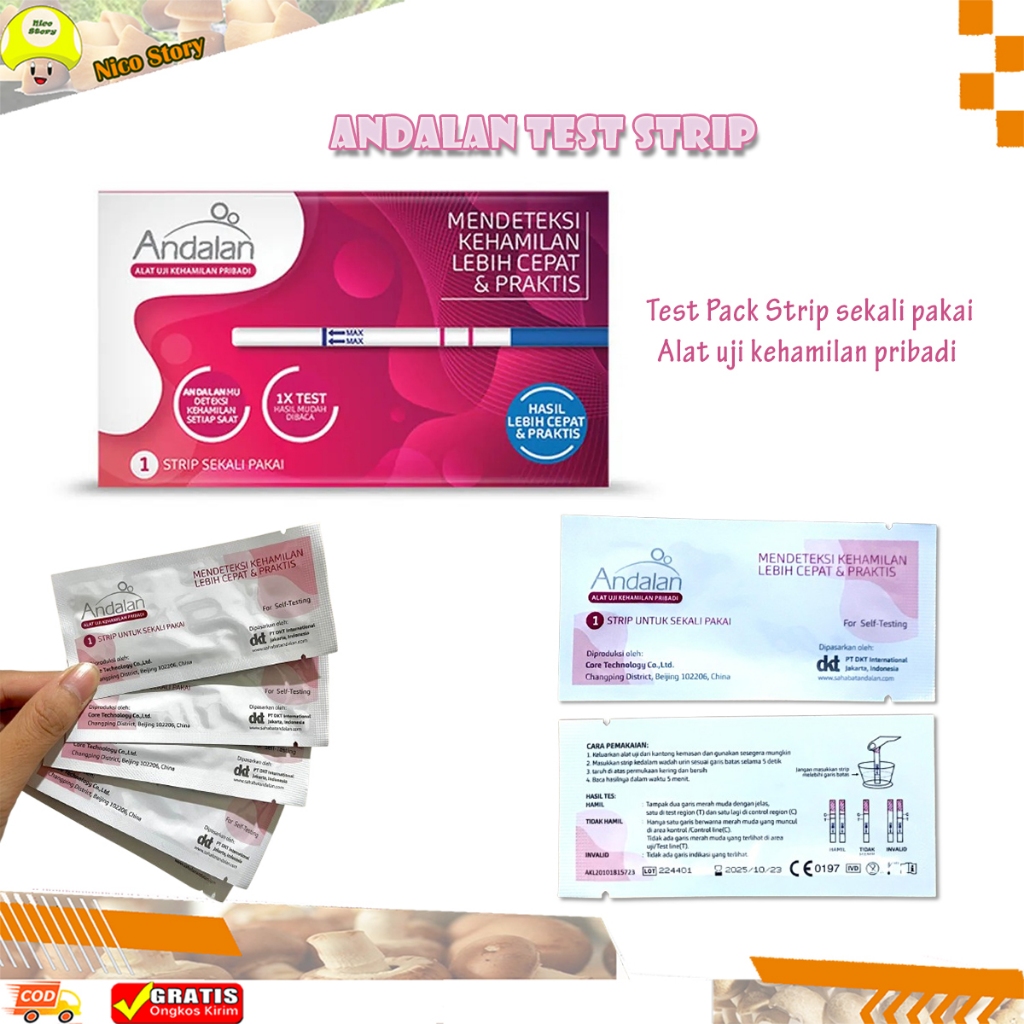 (NCS) Test Pack Andalan Test Strip Testpack Tastpack Pregnancy Test ...
