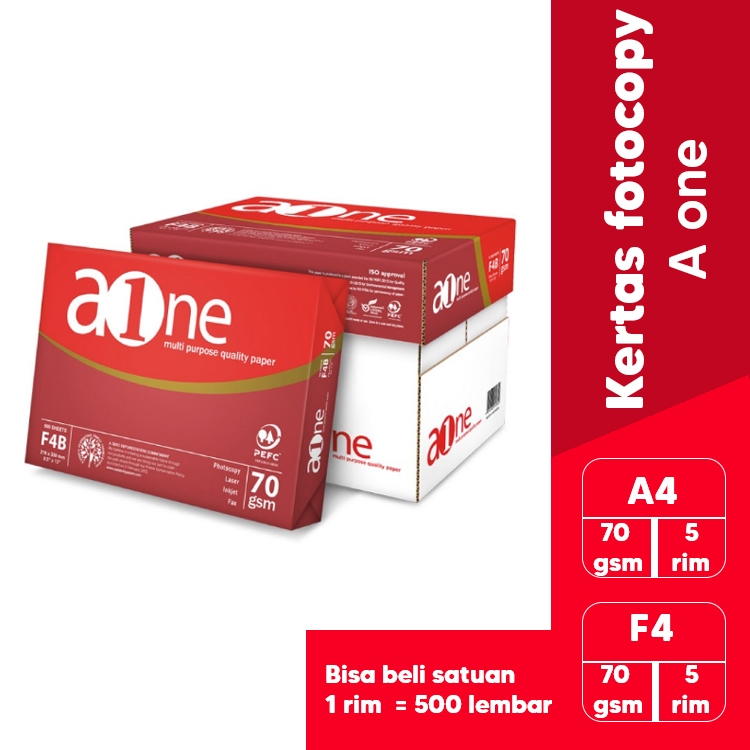 Aone A4 F4 Hvs Paper 70 grams 1 Ream 500 Sheets | Shopee Malaysia