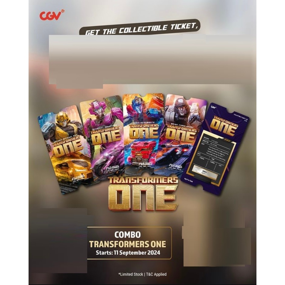 Transformers One x CGV Official Collectible Ticket Set | Shopee Malaysia