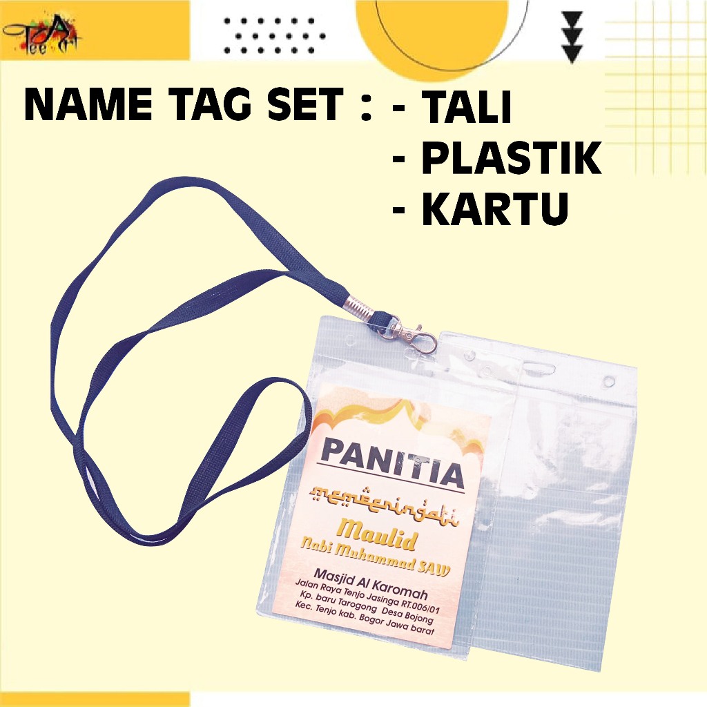 NAME TAG COMMITTEE SET - CUSTOM | Shopee Malaysia