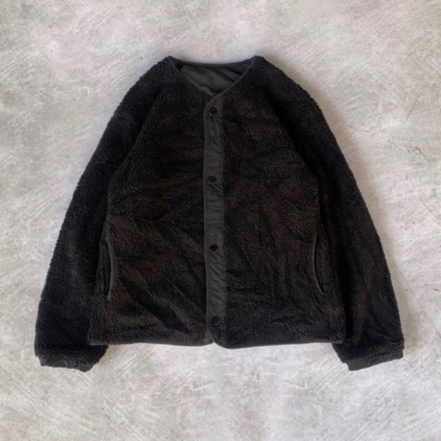 Uniqlo Reversible Liner Sherpa/Quilted Jacket xs (140) | Shopee Malaysia