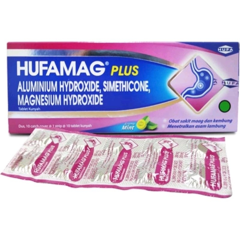 Hufamag PLUS Medication For Stomach Ulcers And Bloating 1 strip ...